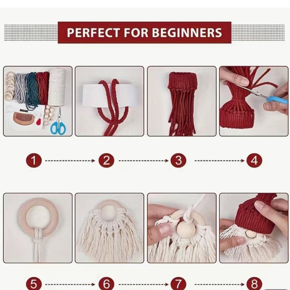 Holiday | Macrame Christmas Gnomes Diy Set | Poshmark